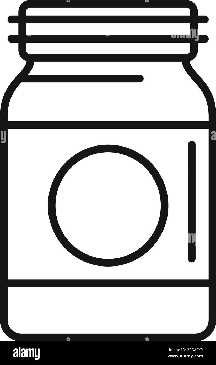 Benefit protein icon outline vector. Food nutrition. Science balance ...