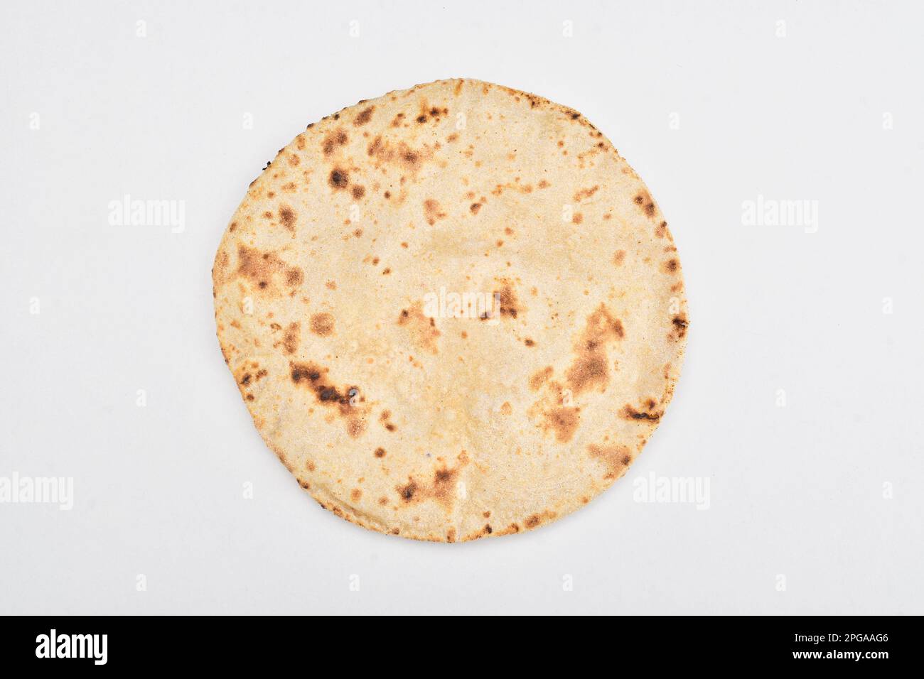 Top view of tawa chapati isolated on white background Stock Photo - Alamy
