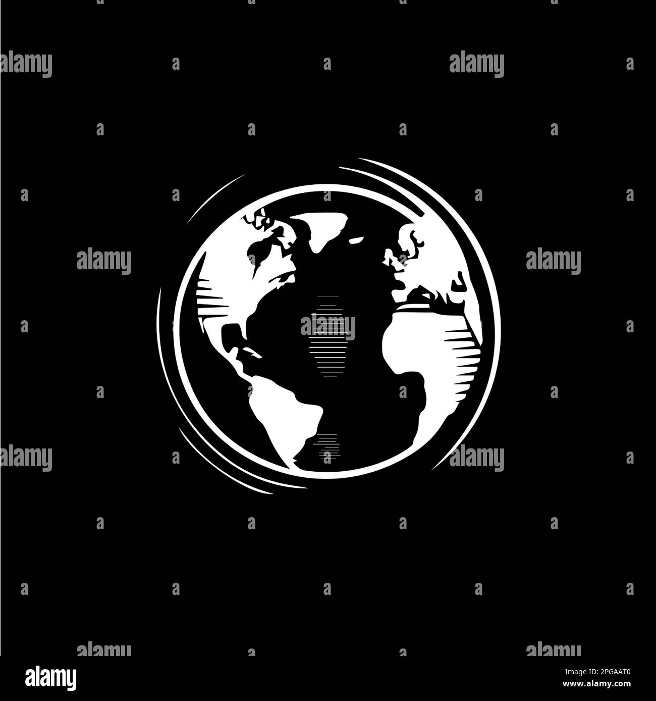 Earth logo template, globe world round emblem, save planet icon. Global ...