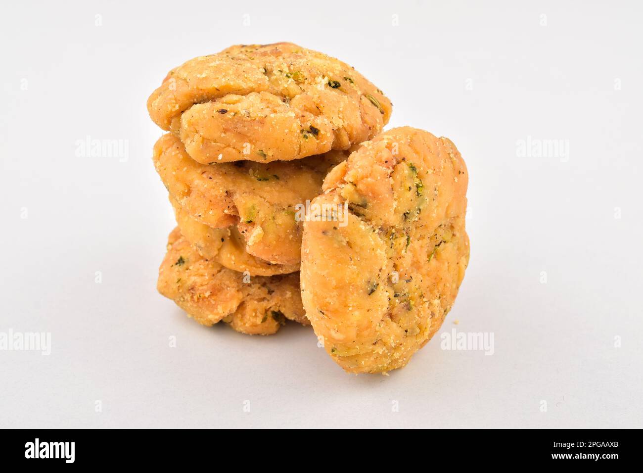 mathri isolated on white background, indian snack Stock Photo - Alamy