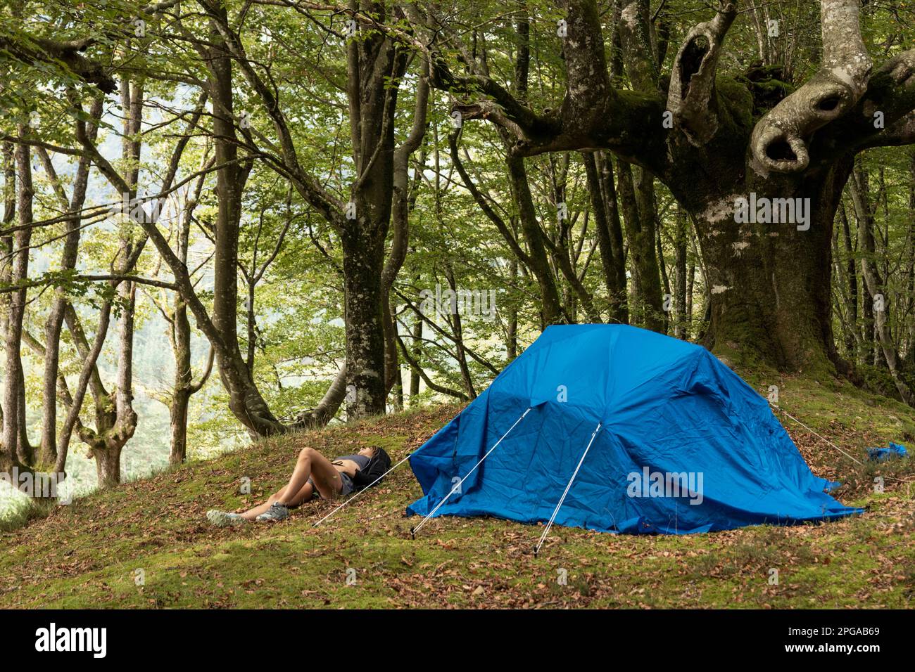 Adventure: Woman Explores the Mountains and Finds Serenity in Camping ...