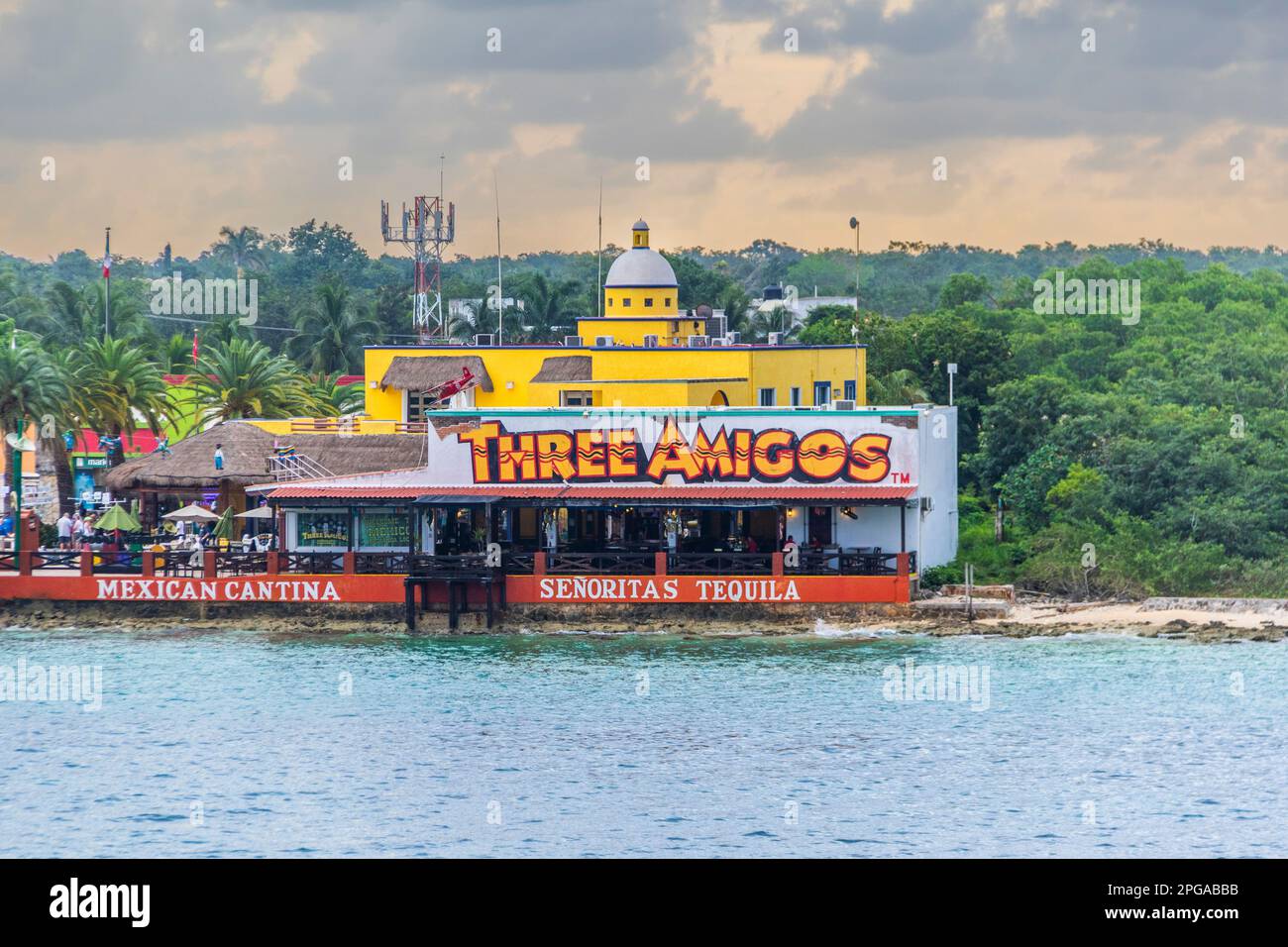 Cozumel Cruise Port and Tourist Destination Stock Photo - Alamy