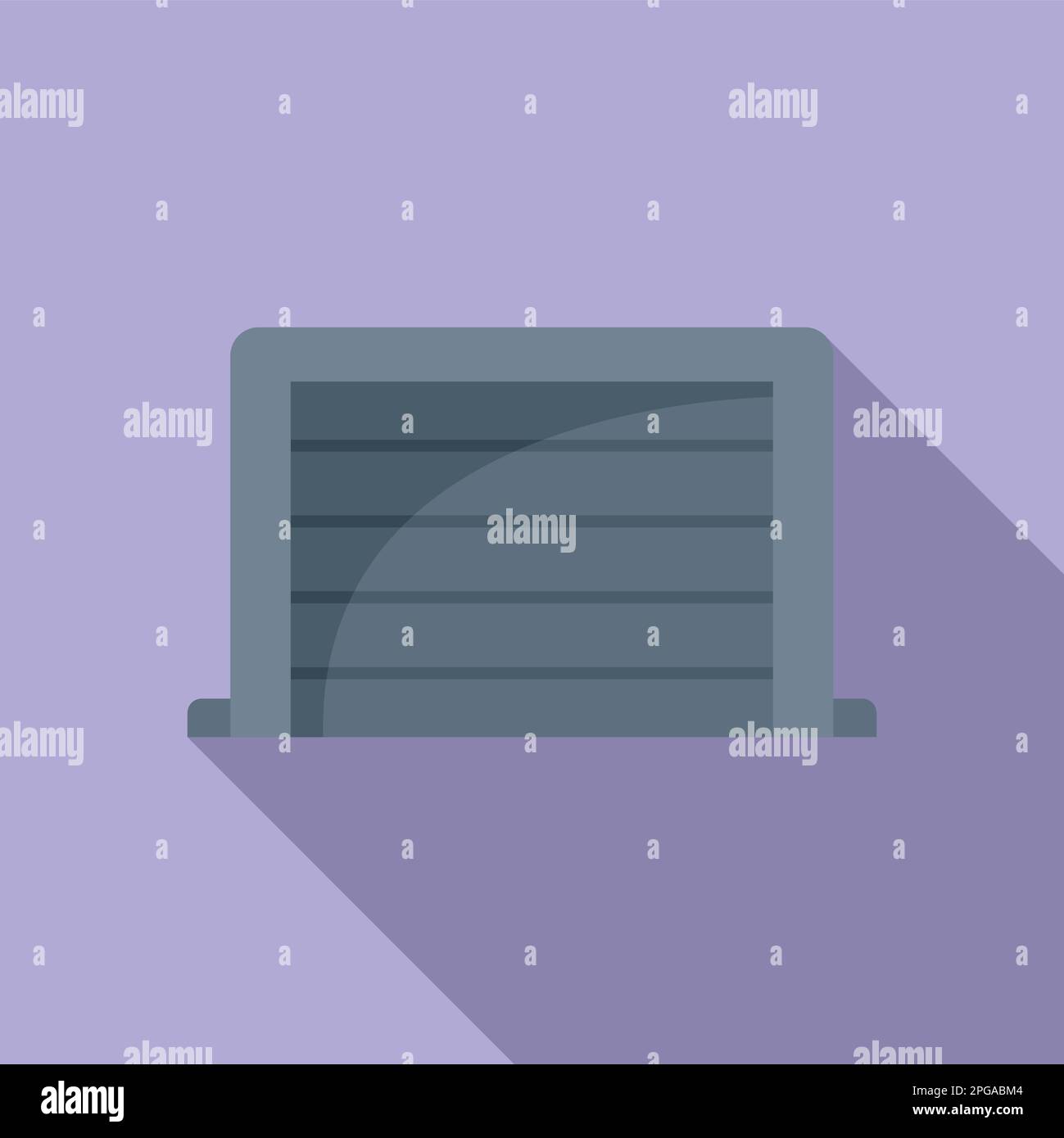 Access gate icon flat vector. Automatic entry. Parking control Stock ...