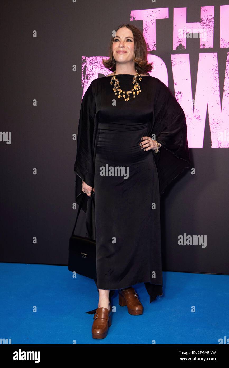 Juliet Cowan poses for photographers upon arrival at the premiere of ...