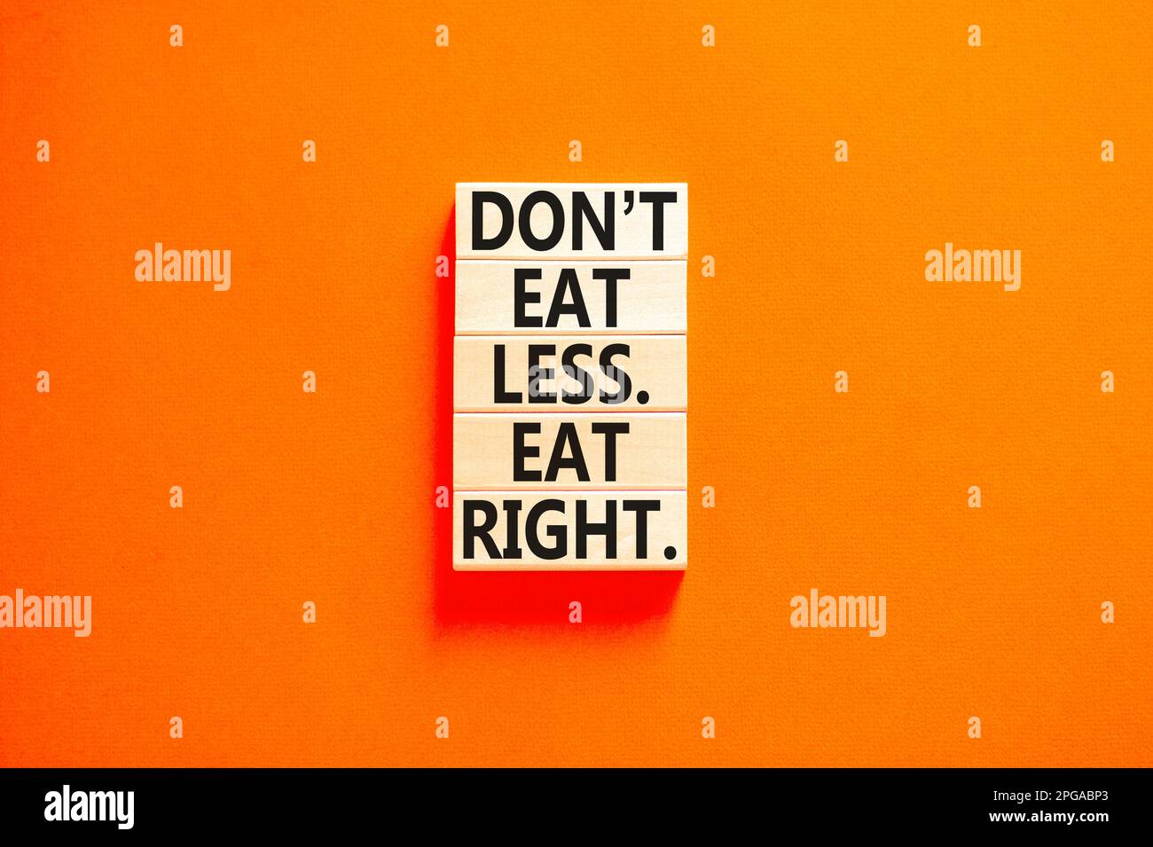 Eat less or right symbol. Concept words Do not eat less, eat right on ...