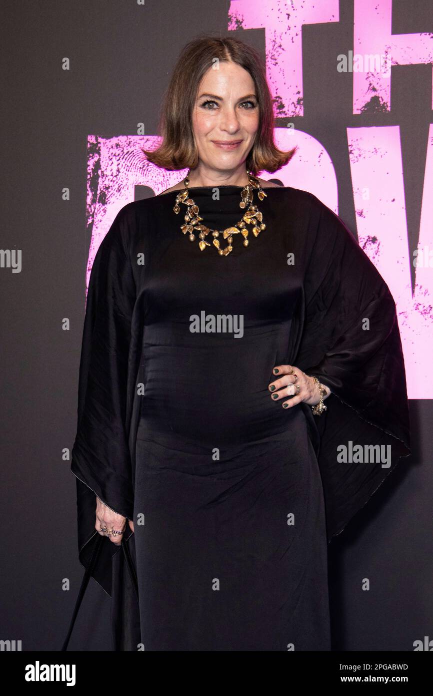 Juliet Cowan poses for photographers upon arrival at the premiere of ...