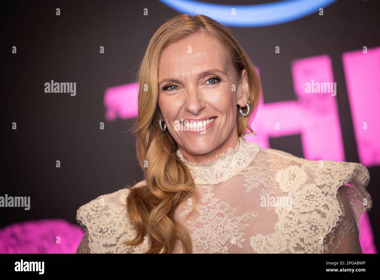 Toni Collette poses for photographers upon arrival at the premiere of ...
