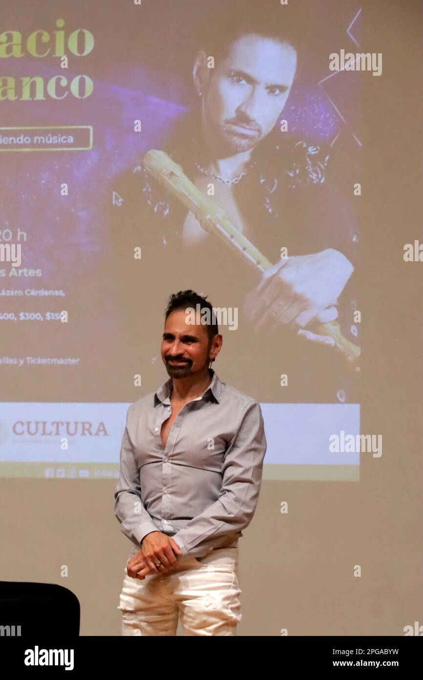Mexico City, Mexico. 21st Mar, 2023. Flutist and conductor Horacio ...