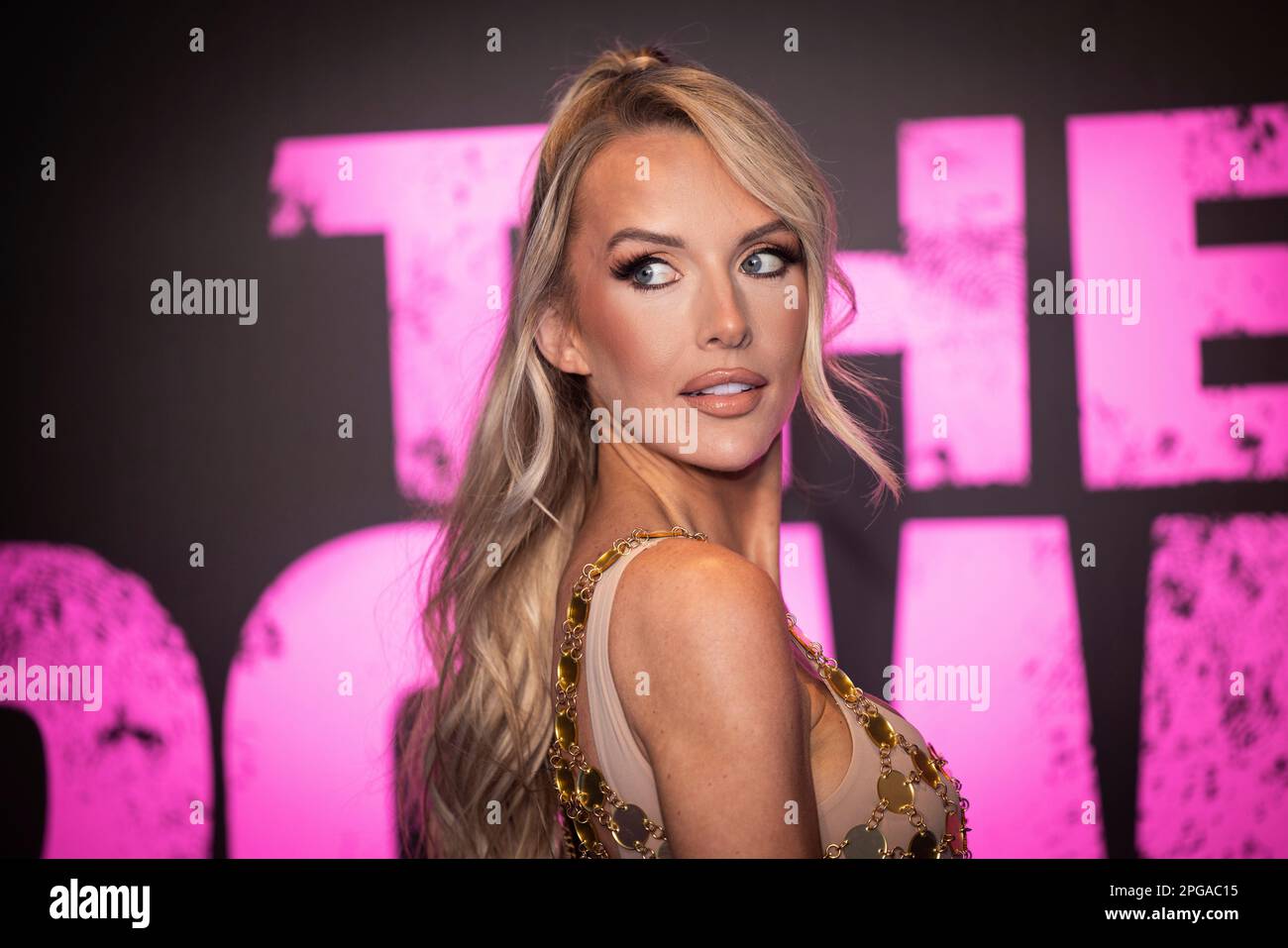 Faye Winter poses for photographers upon arrival at the premiere of the ...