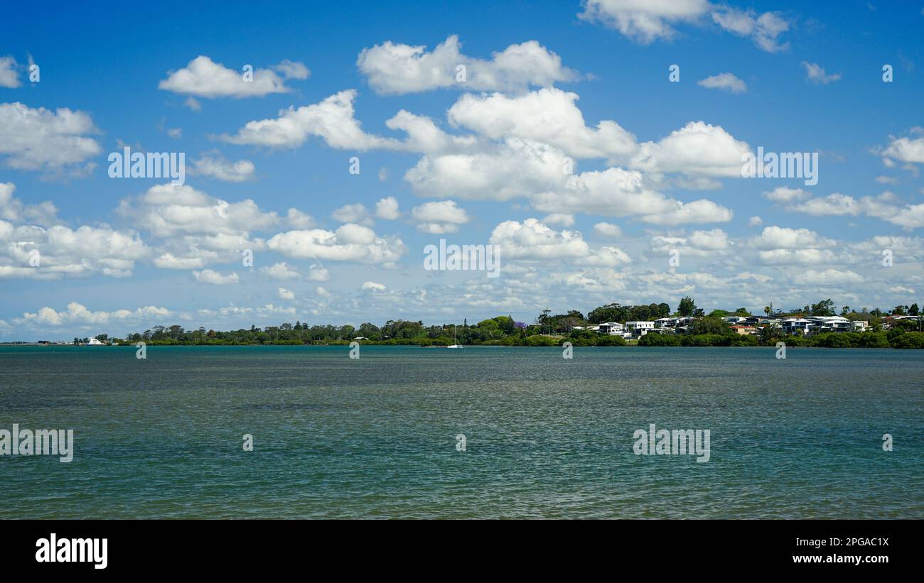 View from Salford Park at Victoria Point, across the water to Redland ...