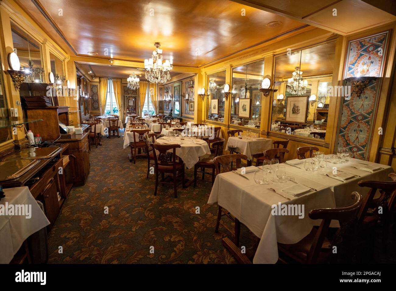 Le Procope Restaurant in Paris, France. The oldest café in Paris in the ...