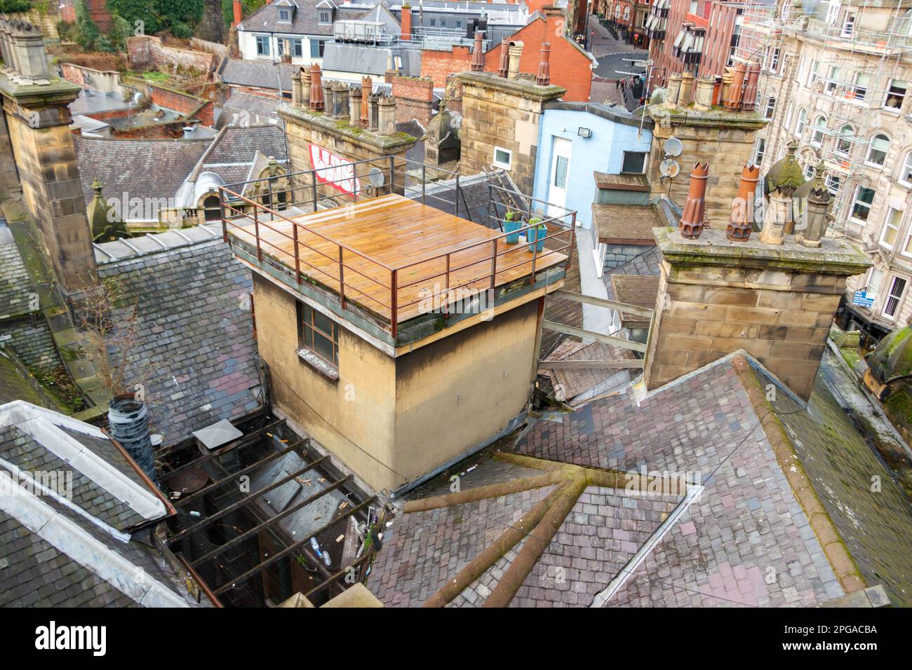 rooftop view of newcastle upon tyne Stock Photo - Alamy