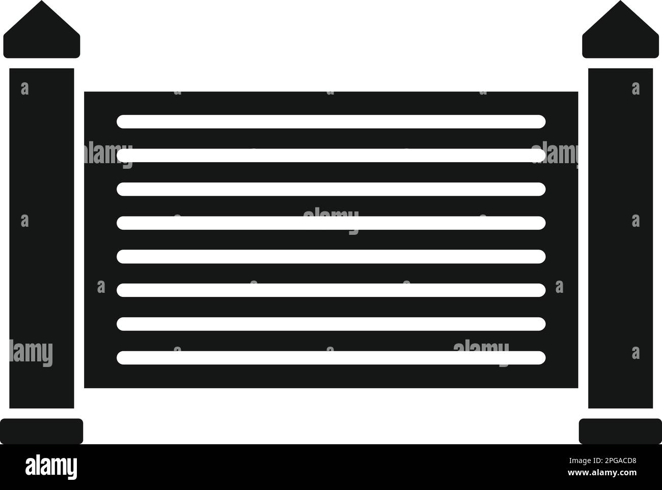 Automatic electric gate Cut Out Stock Images & Pictures - Alamy