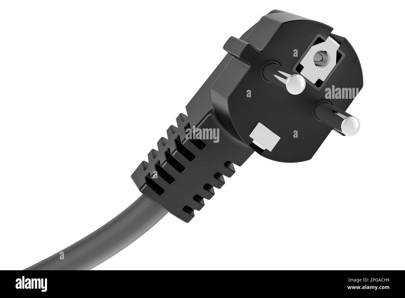 Electric plug, 3D rendering isolated on white background Stock Photo ...