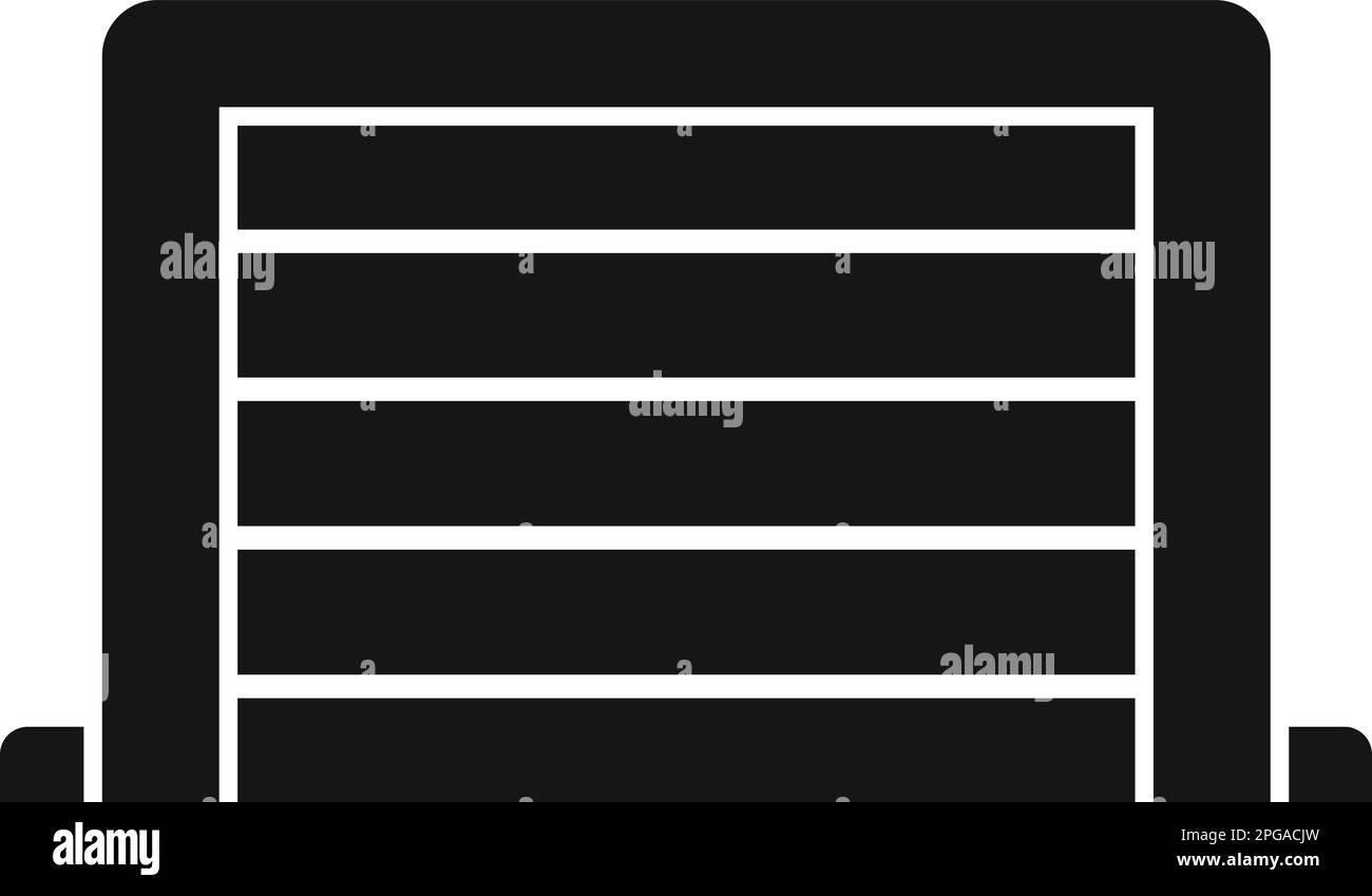 Access gate icon simple vector. Automatic entry. Parking control Stock ...