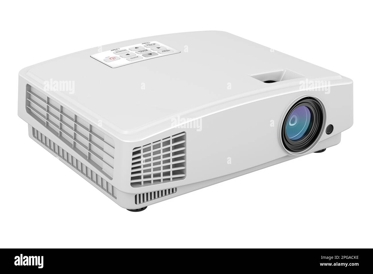Projector, 3D rendering isolated on white background Stock Photo - Alamy