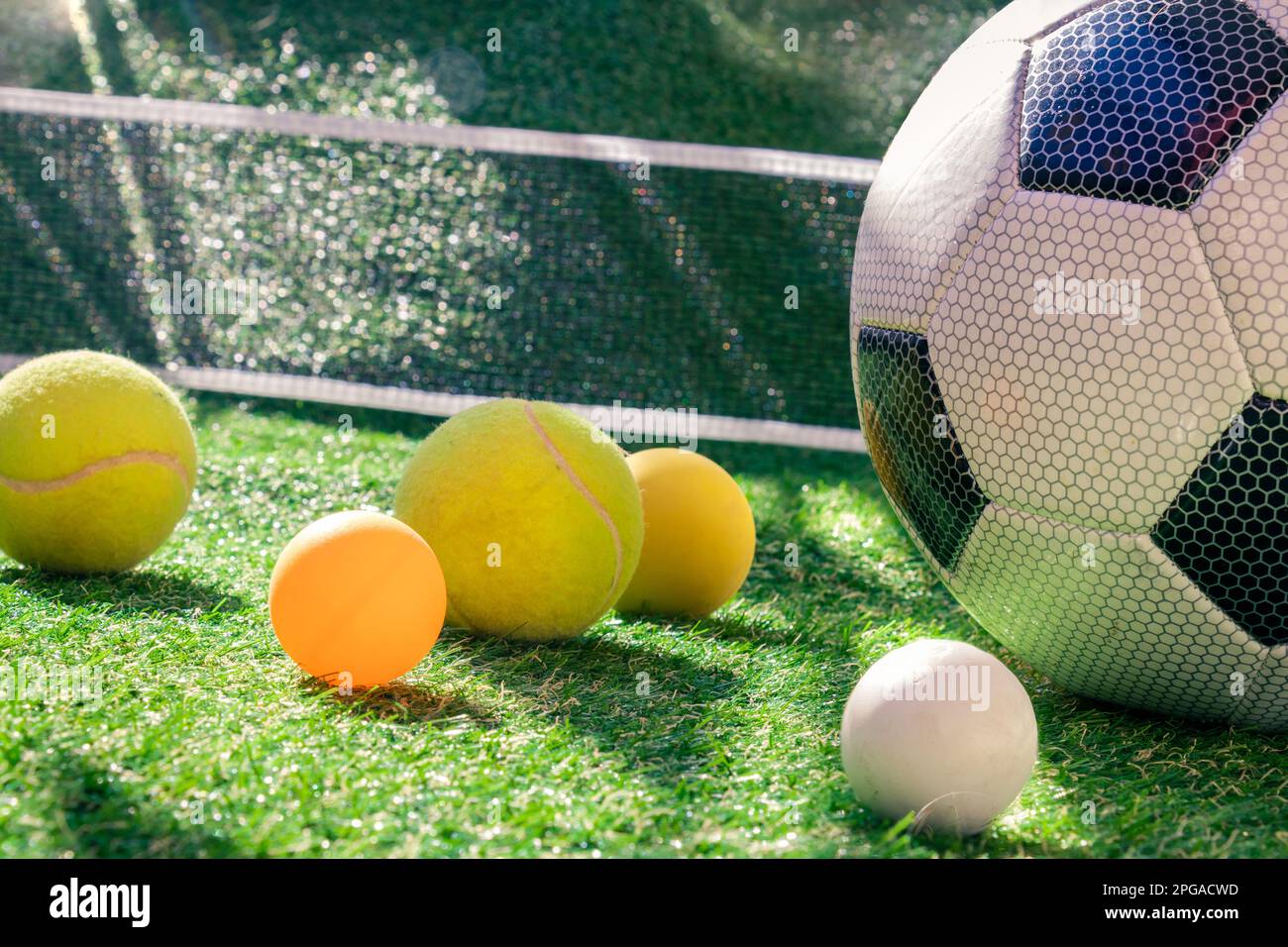 Soccer field soccer balls sports sport hi-res stock photography and ...