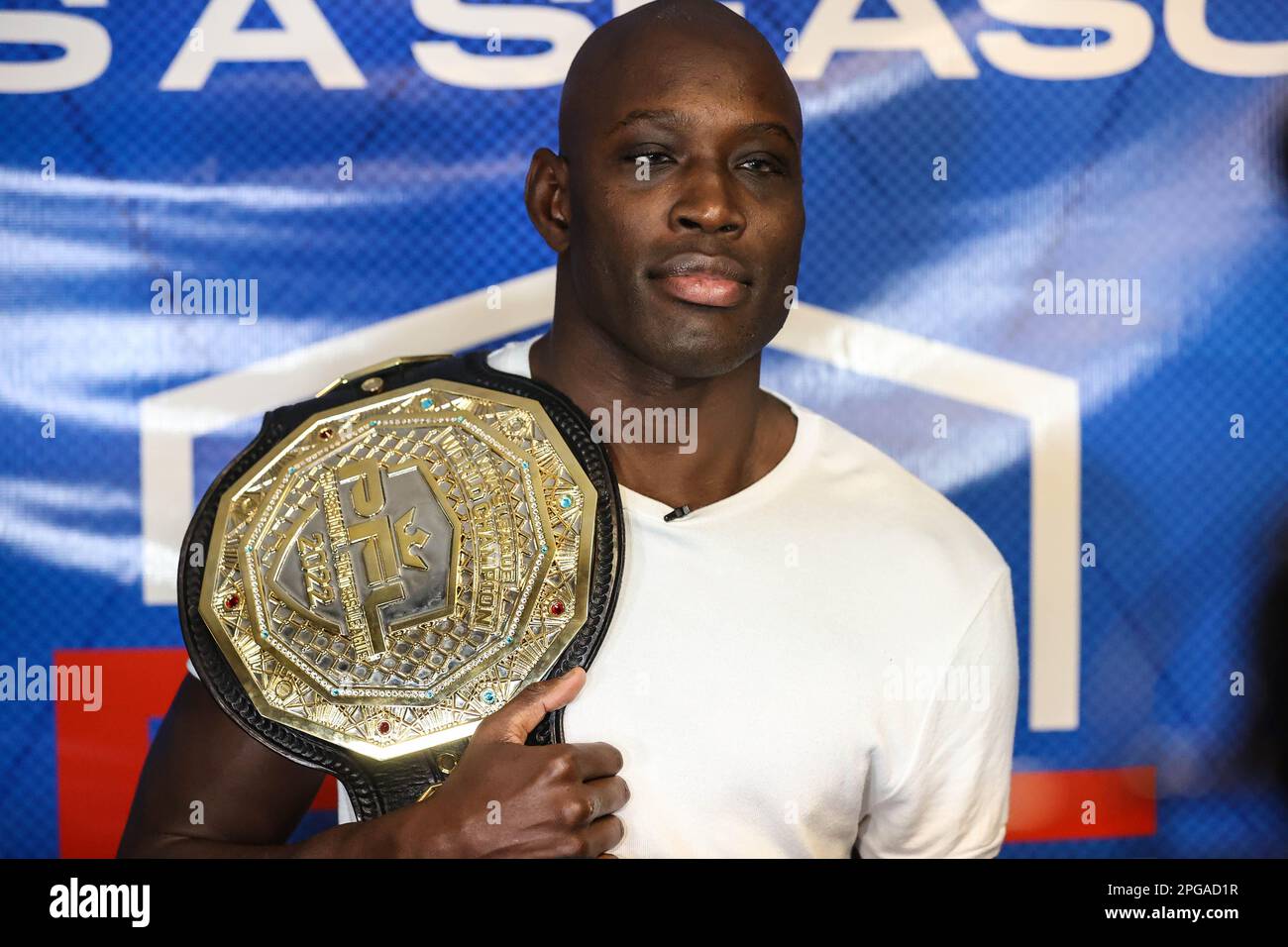 March 21, 2023: 2022 PFL Welterweight Champion Sadibou Sy speaks to ...