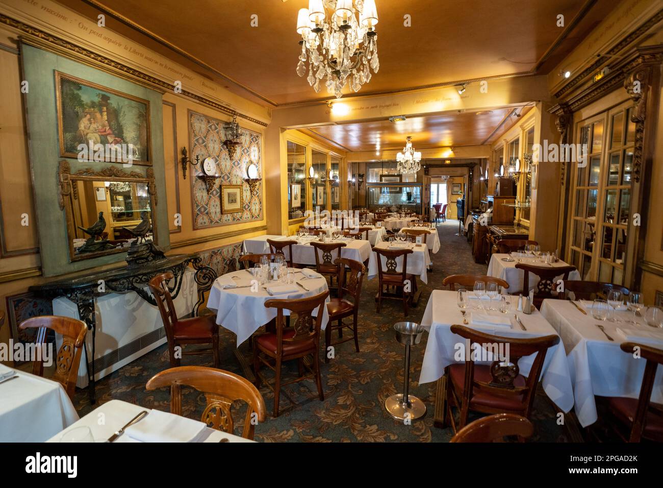 Le Procope Restaurant in Paris, France. The oldest café in Paris in the ...