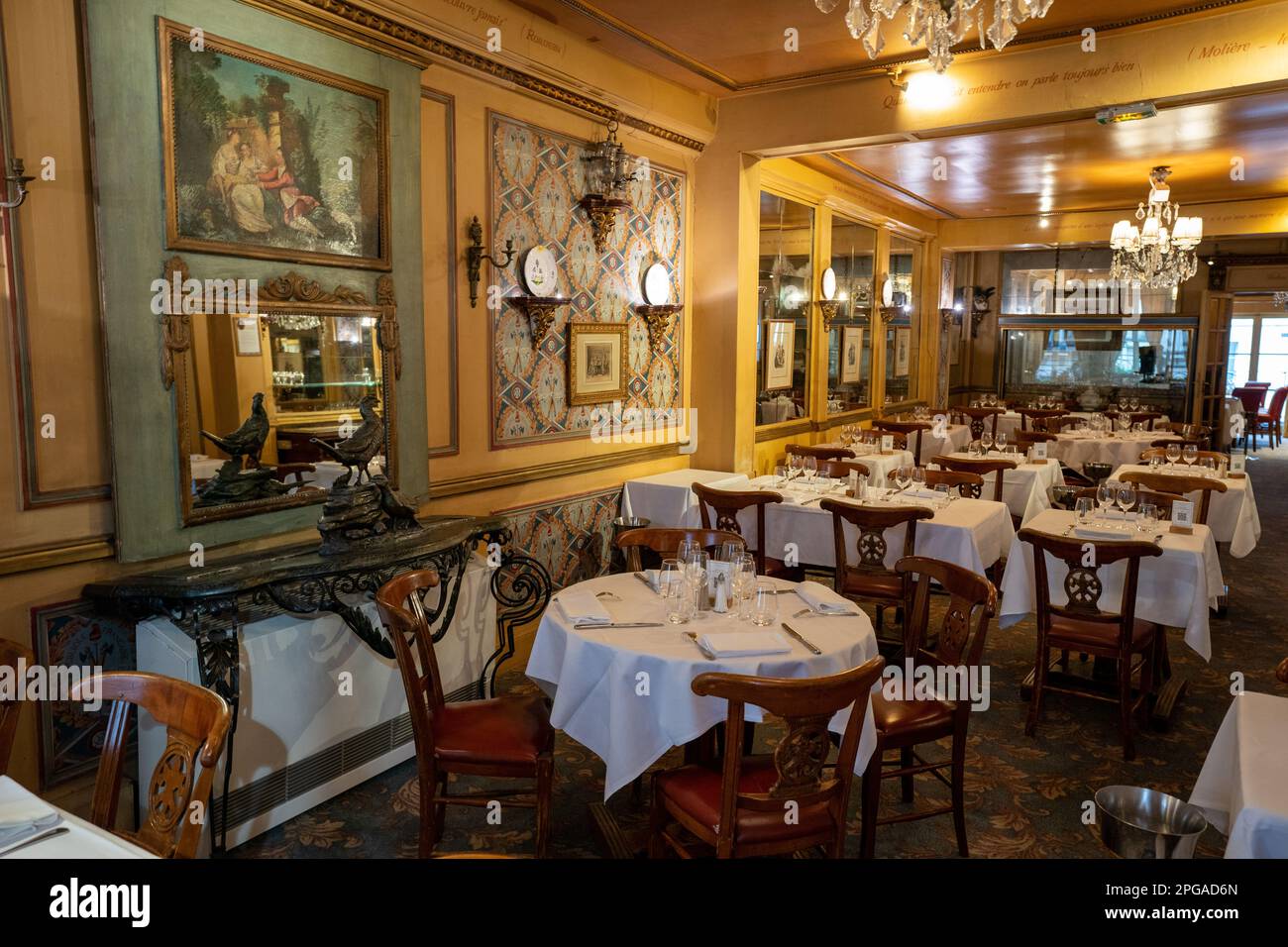 Le Procope Restaurant in Paris, France. The oldest café in Paris in the ...