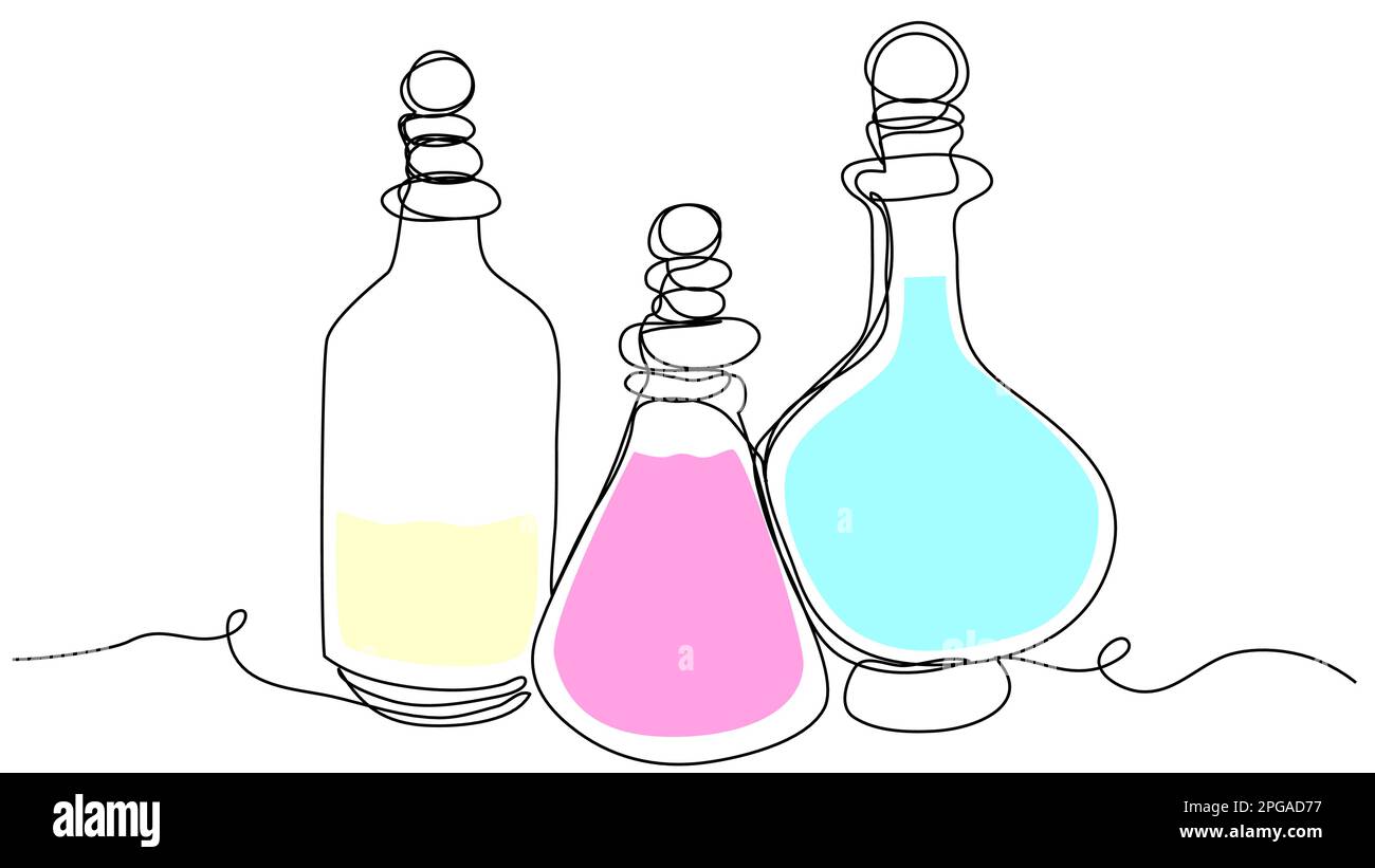 Multi colored bottles Stock Vector Images - Alamy