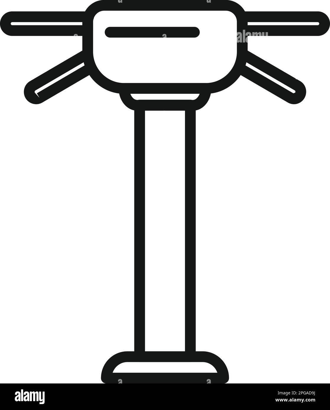 Barrier level icon outline vector. Automatic gate. Entry control Stock ...