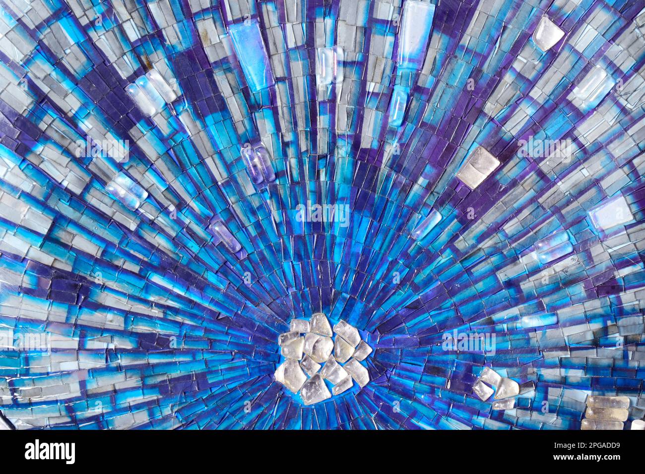 Texture of blue mirror art Stock Photo - Alamy