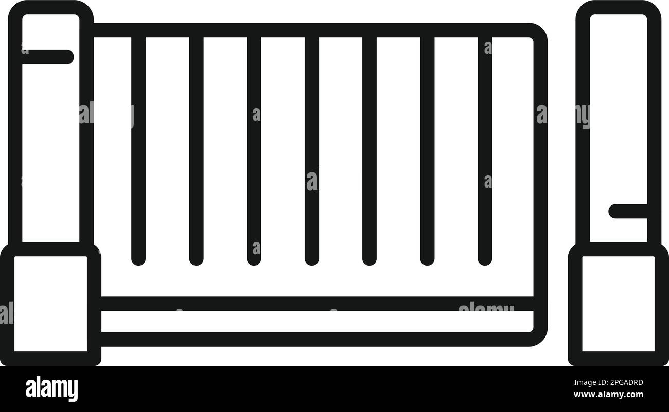 Electronic parking system gate Stock Vector Images - Alamy