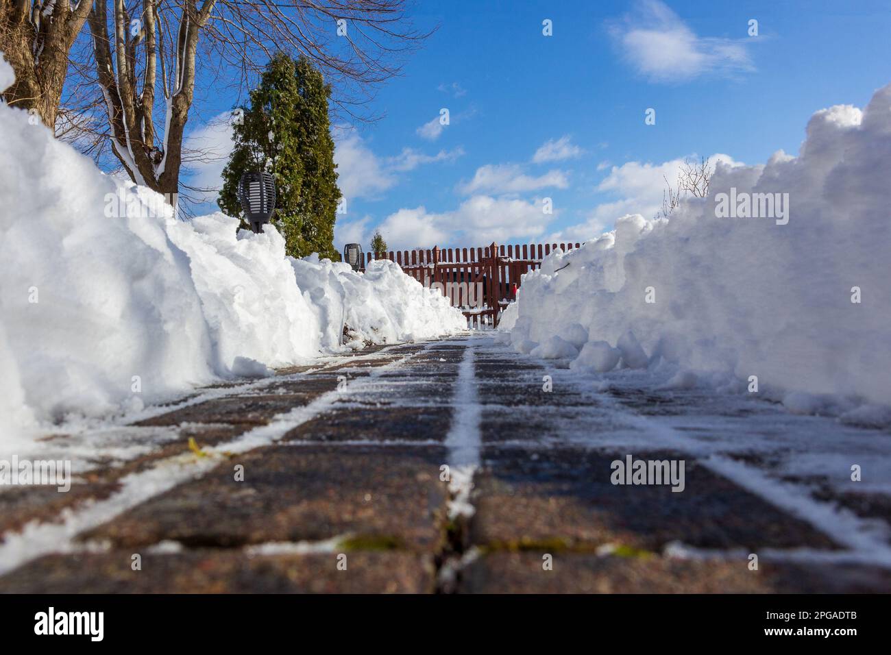 A freshly cleared path Stock Photo - Alamy
