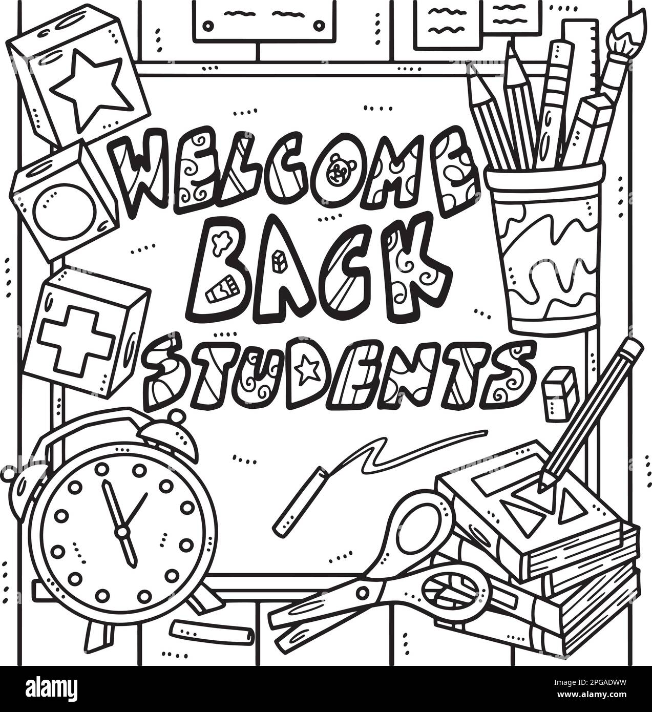 Welcome Back School Coloring Pages [2025]