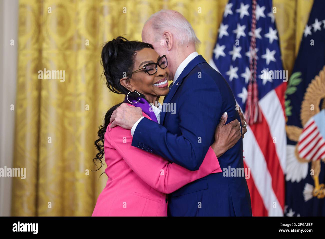 Washington, United States. 21st Mar, 2023. Gladys Knight on stage with ...