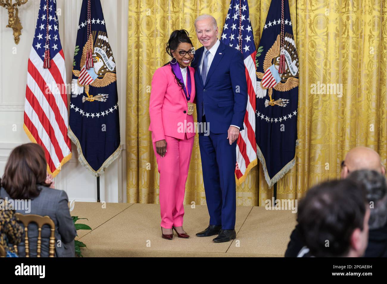 Washington, United States. 21st Mar, 2023. Gladys Knight on stage with ...