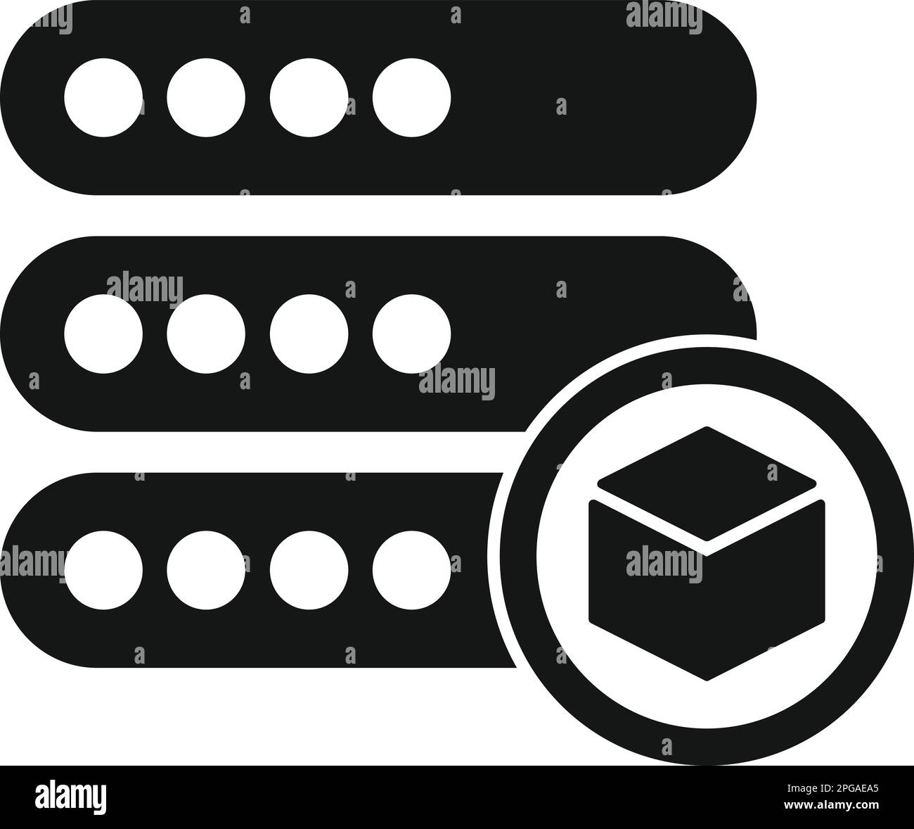 Blockchain server icon simple vector. Digital finance. Node cube Stock Vector Image & Art - Alamy
