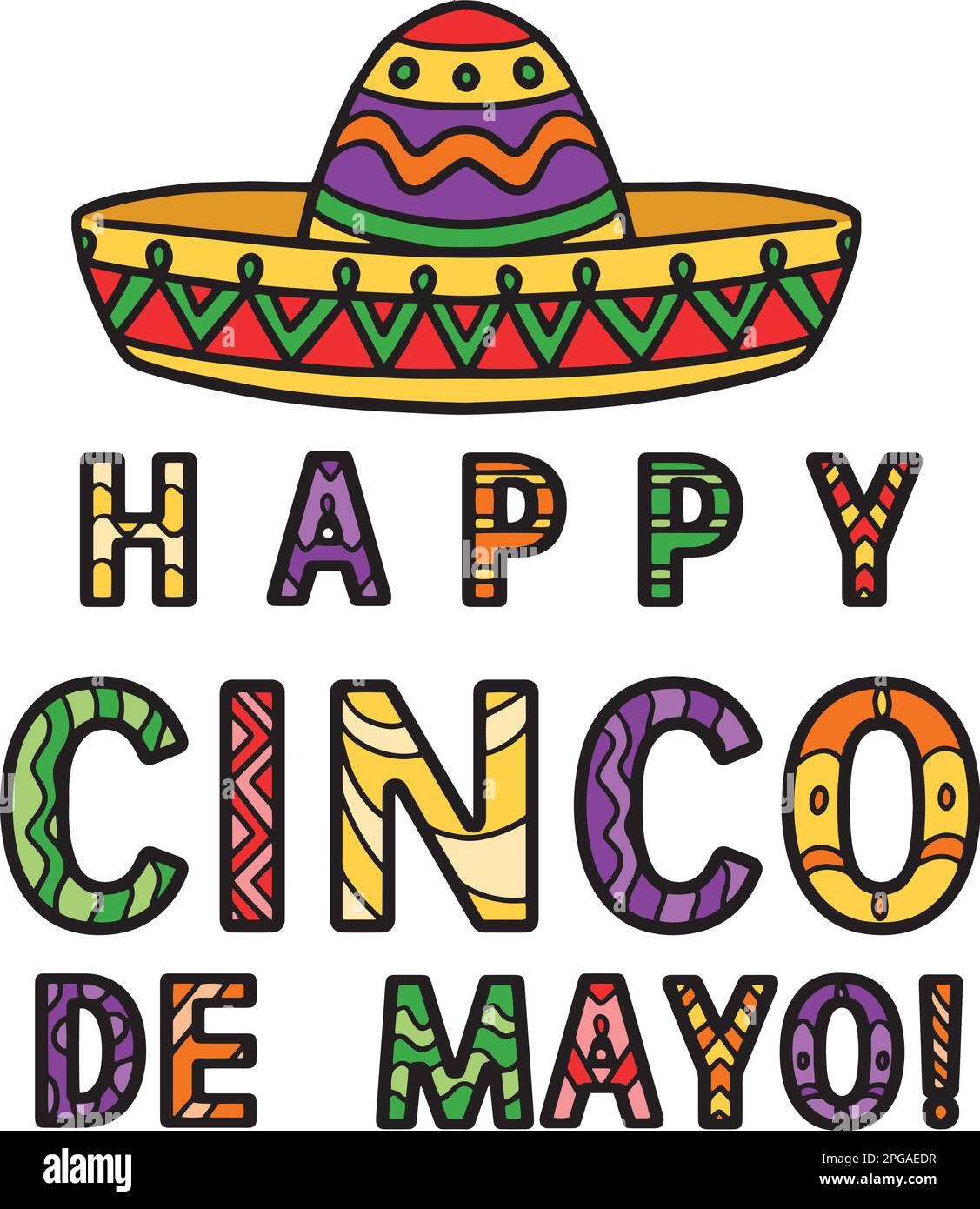Happy Cinco de Mayo Cartoon Colored Clipart Stock Vector Image & Art ...