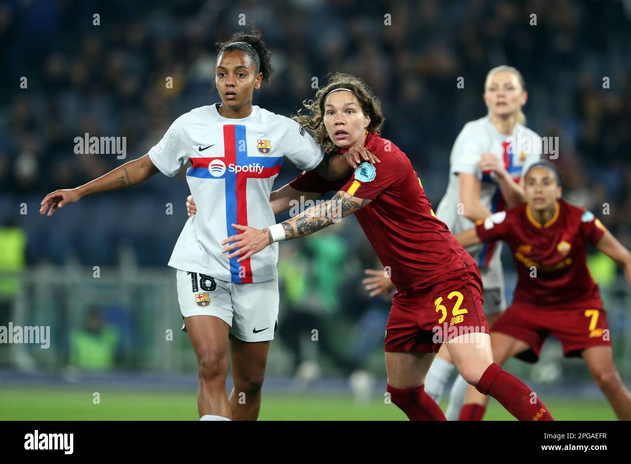 Rome, . 21st Mar, 2023. Rome, Italy 21.03.2023: Geyse (Barcellona ...