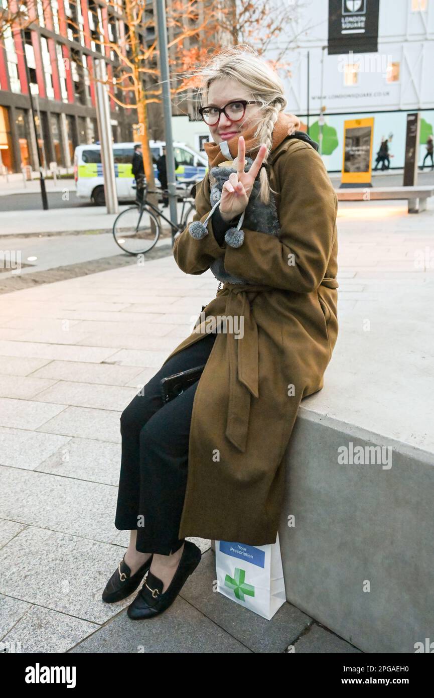 US Embassy, London, UK. 21st Mar, 2023. Speaker Stop the War Chair ...