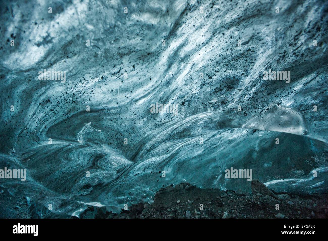Iceland, ice cave, winter in Iceland, Crystal ice cave Stock Photo - Alamy