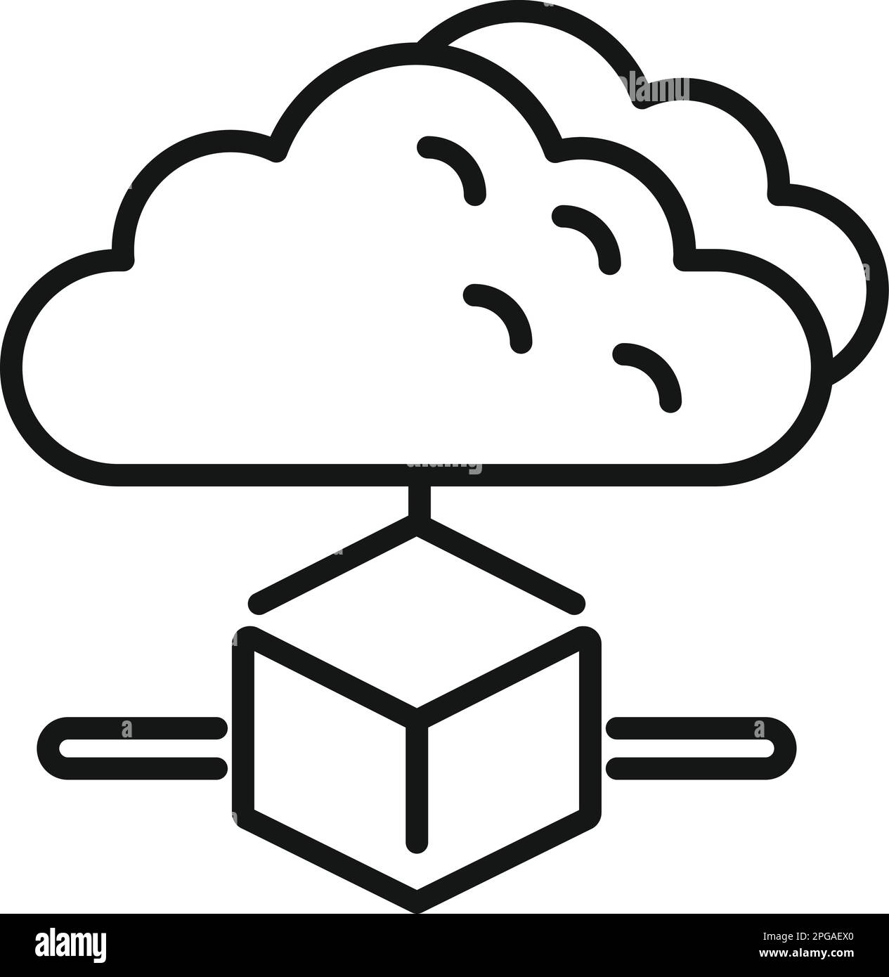 Data cloud icon outline vector. Block chain. Finance network Stock Vector Image & Art - Alamy