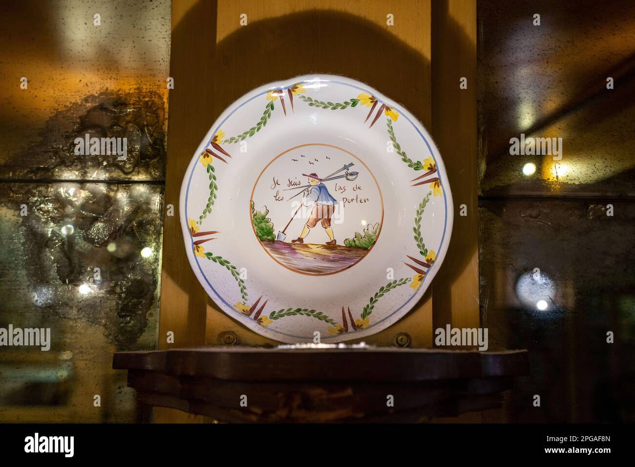 Le Procope Restaurant in Paris, France. The oldest café in Paris in the ...