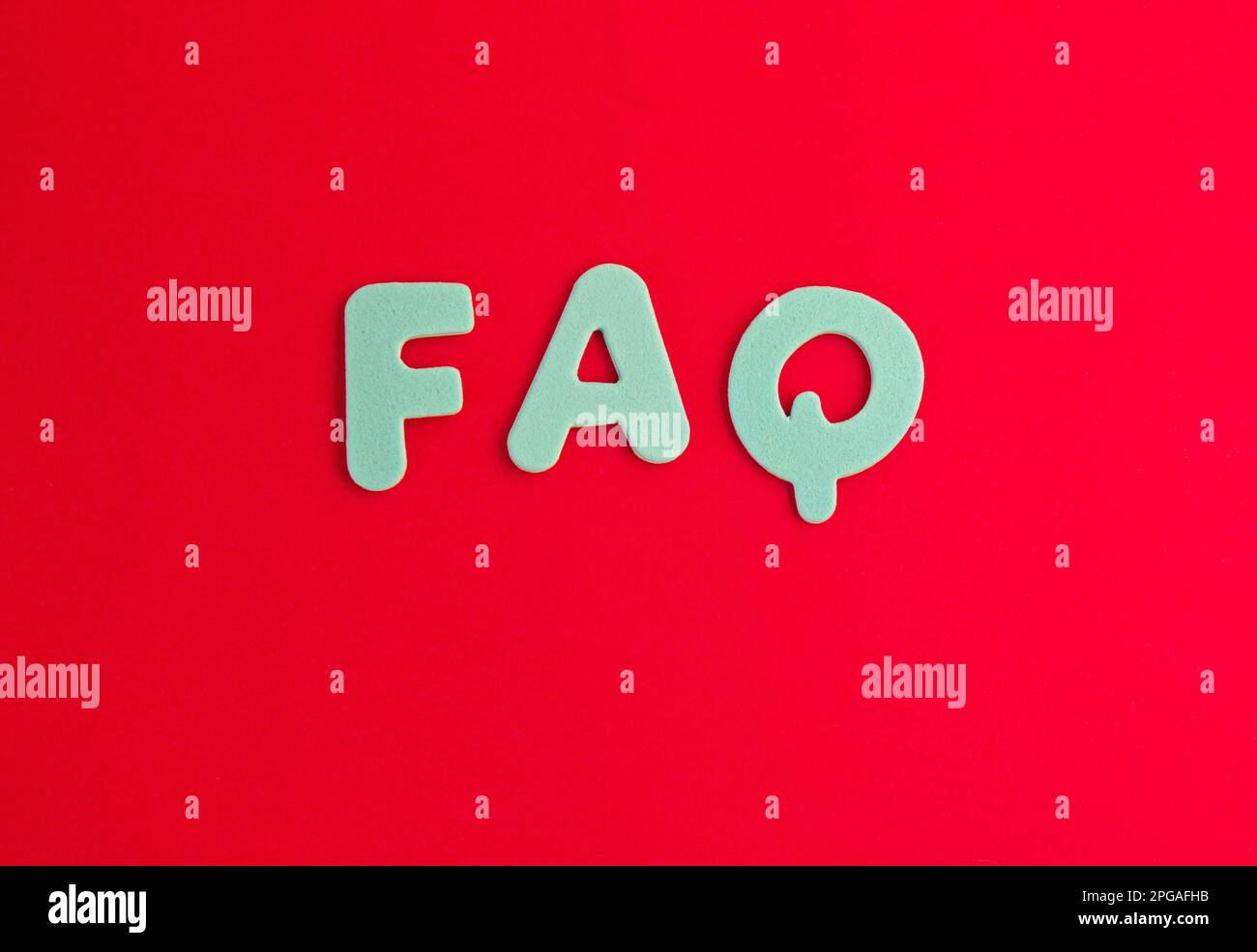 Colored letters as FAQ abbreviation (frequently asked questions Stock ...