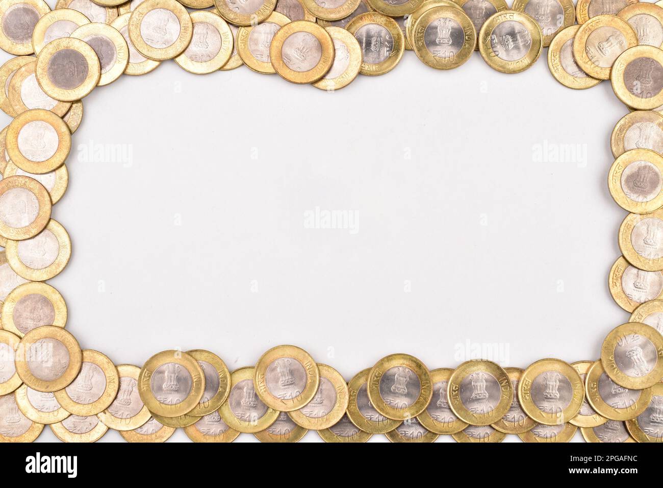 Money frame with text space for message and advertisement Stock Photo ...