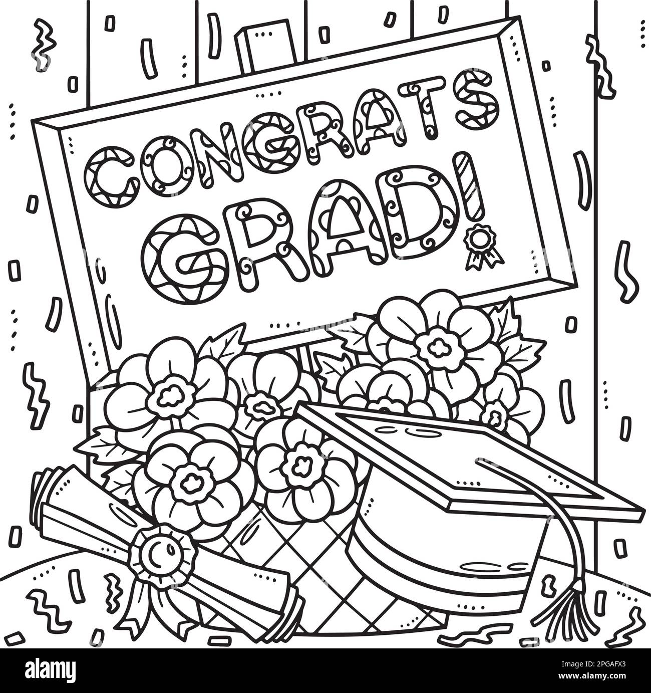 graduation coloring book