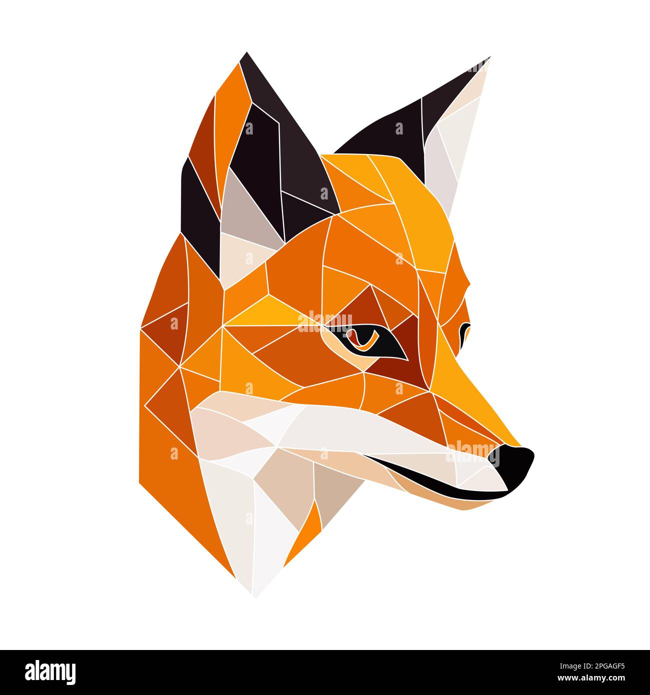 Geometric Fox Face