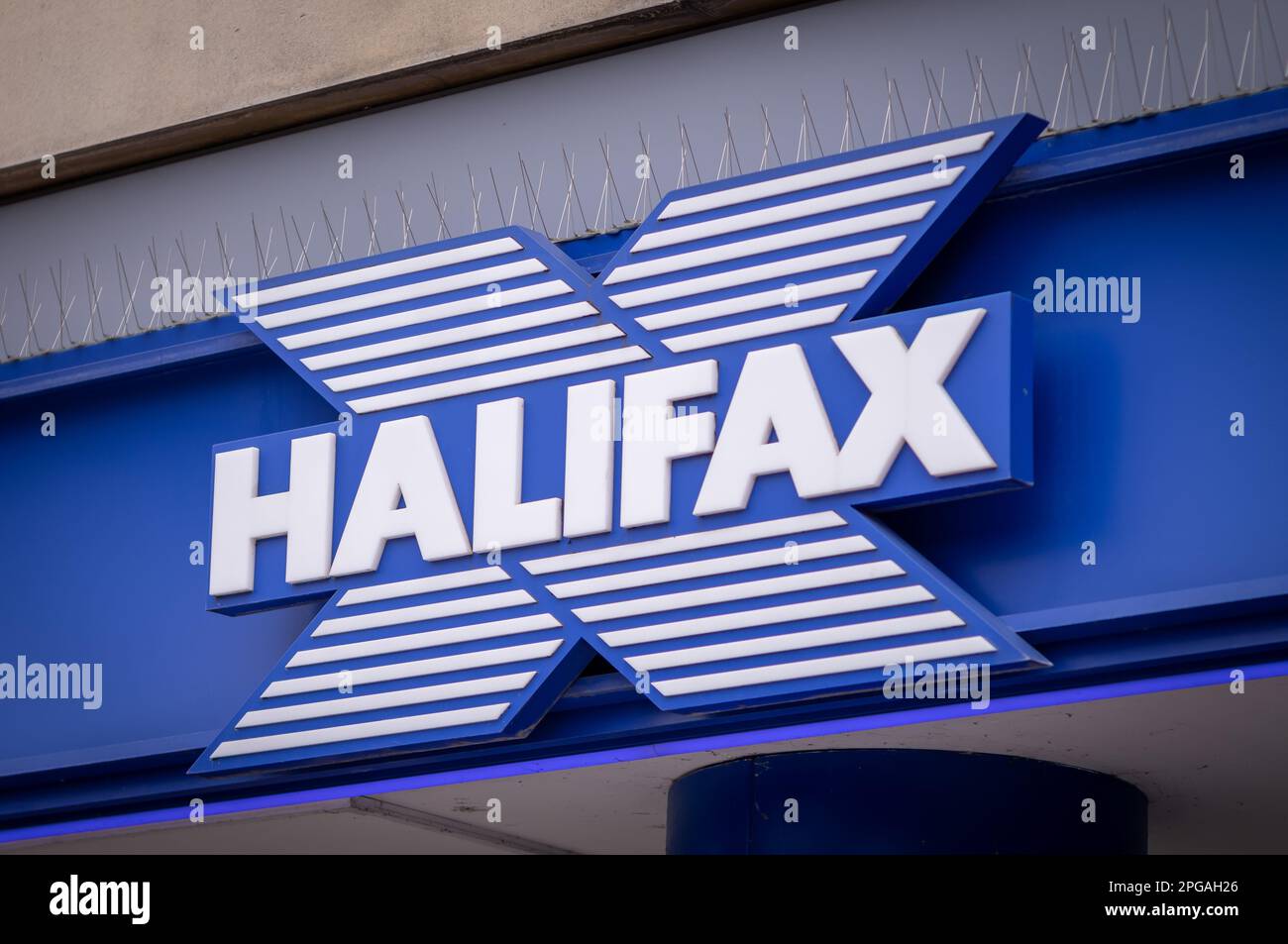 Halifax brand sign hi-res stock photography and images - Alamy