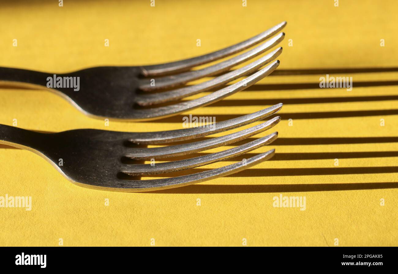 Silver forks hi-res stock photography and images - Alamy
