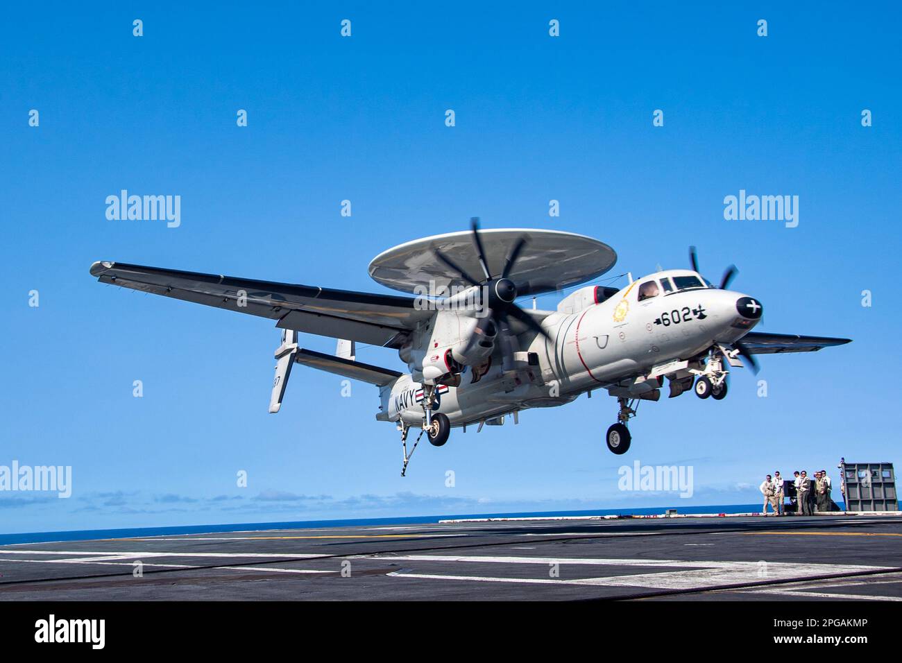 230321-N-BI507-1329 PHILIPPINE SEA (March 21, 2023) An E-2C Hawkeye ...