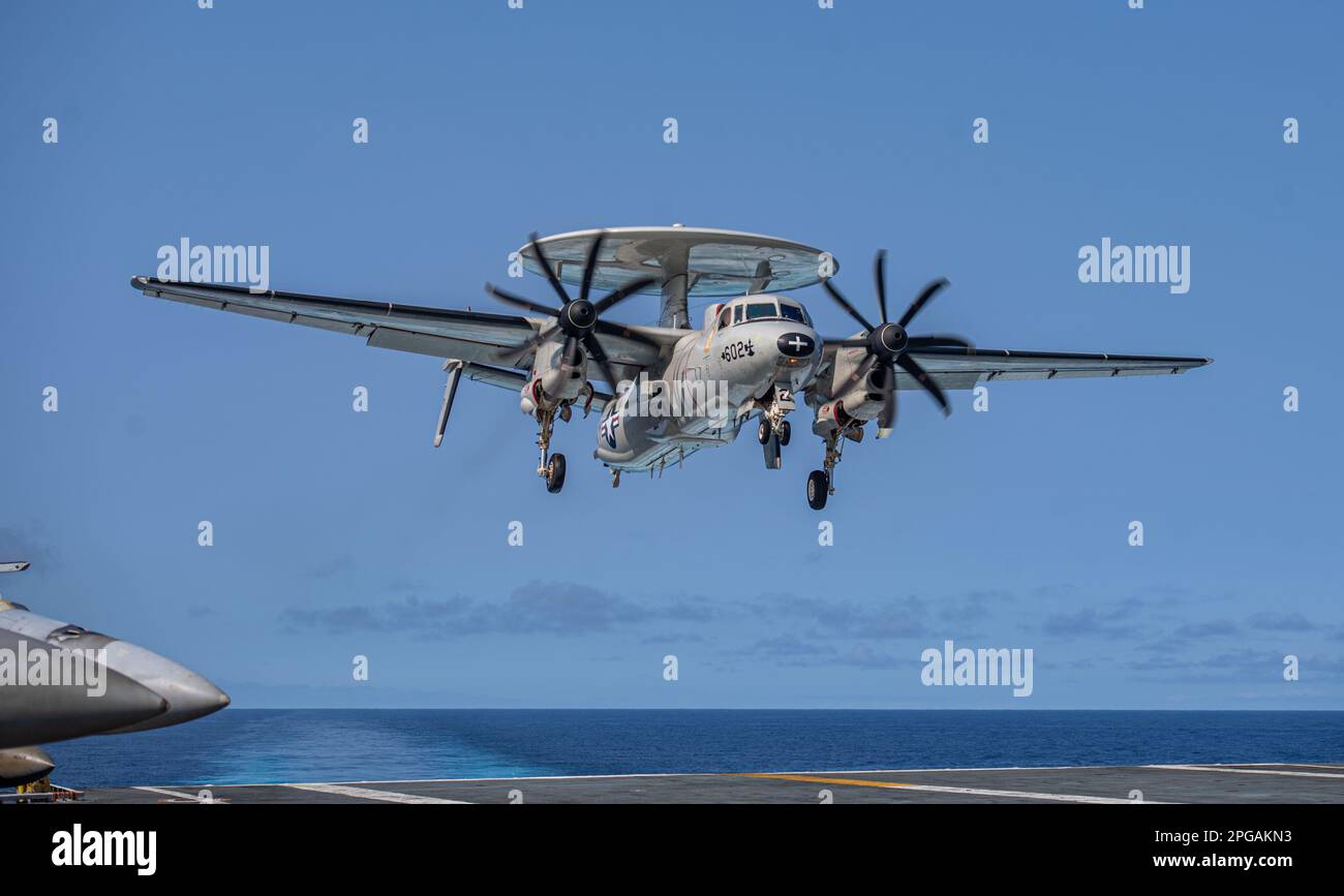 230321-N-DU622-1210 PHILIPPINE SEA (March 21, 2023) An E-2C Hawkeye ...