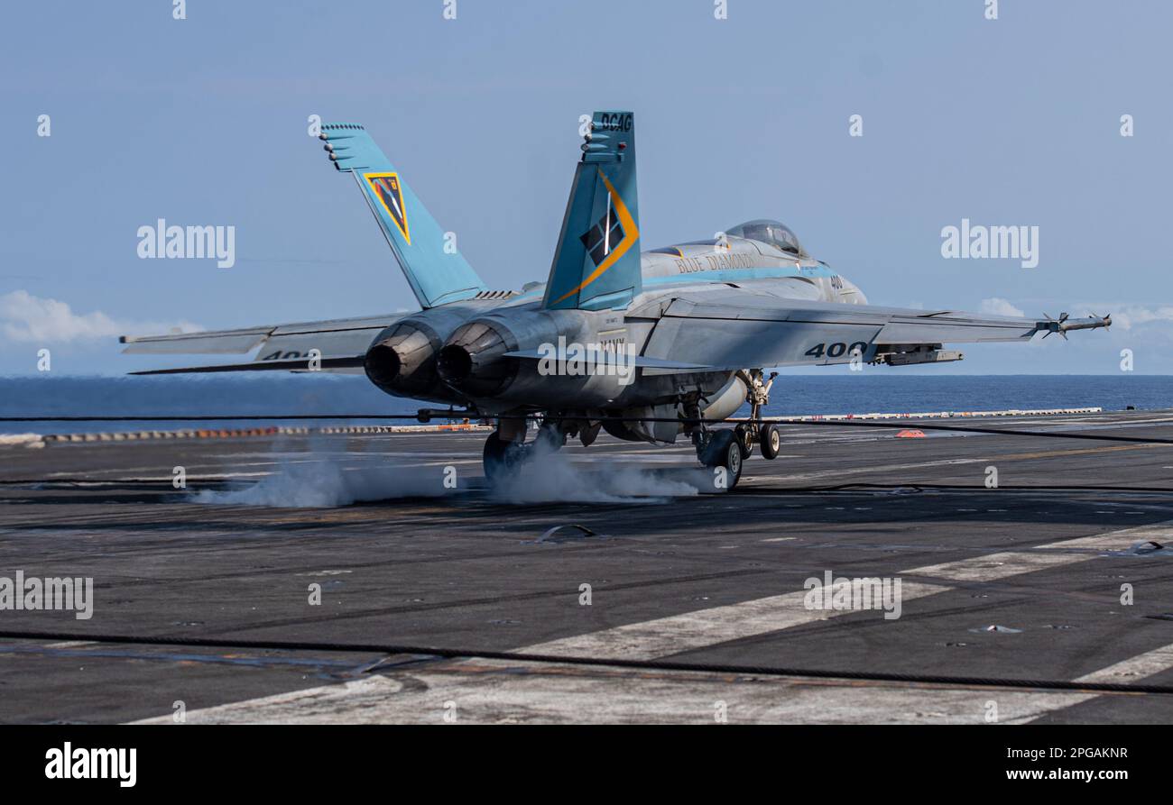 230321-N-DU622-1108 PHILIPPINE SEA (March 21, 2023) An F/A-18E Super ...