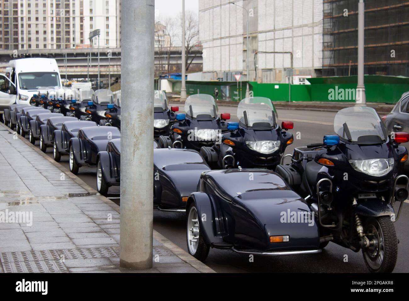 Motorcade of general secretary of the Chinese Communist Party Xi ...