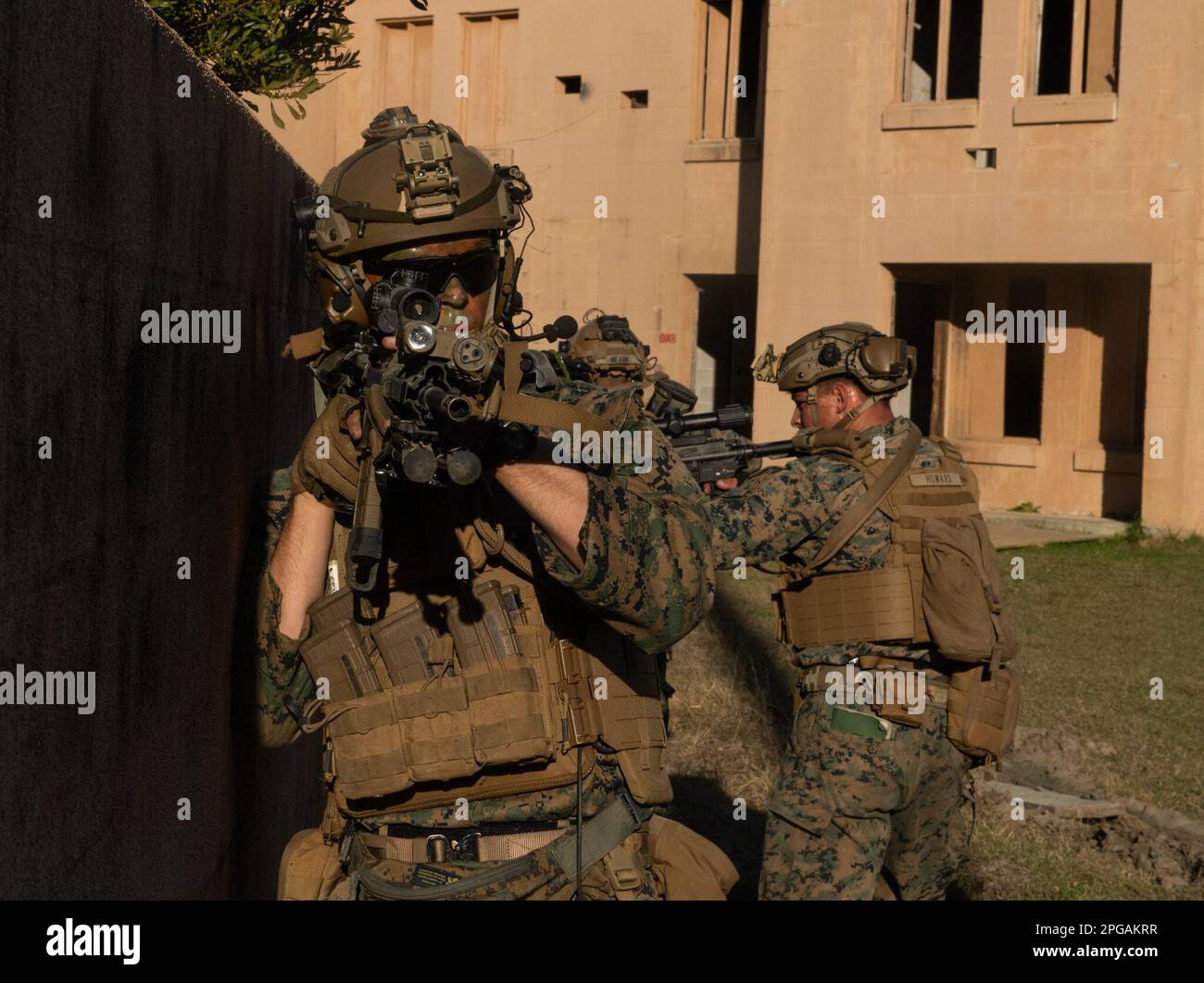 U.S. Marines with the 2nd Marine Division participate in the 2023 Super ...